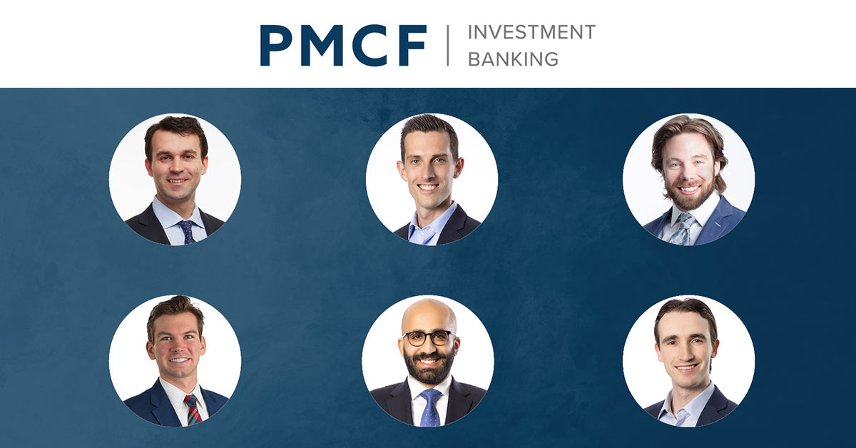PMCF Announces Three Promotions to Vice President, Three to Associate | PMCF Investment Banking