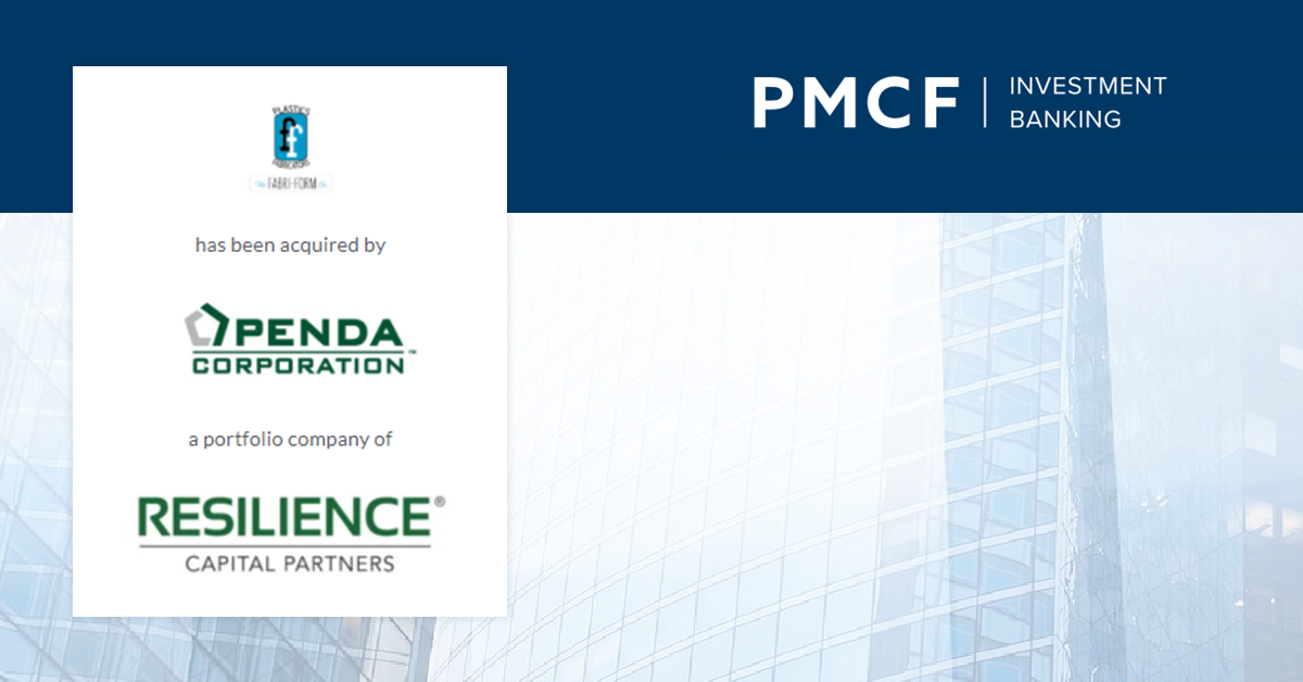 PMCF Advises The Fabri-Form Company In Its Sale Transaction To Penda ...