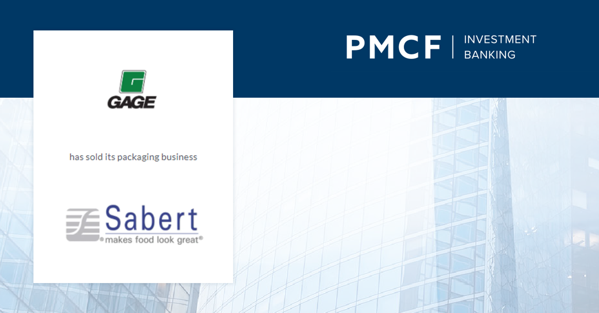 PMCF Advises Gage Industries, Inc. In The Sale Transaction Of Its ...